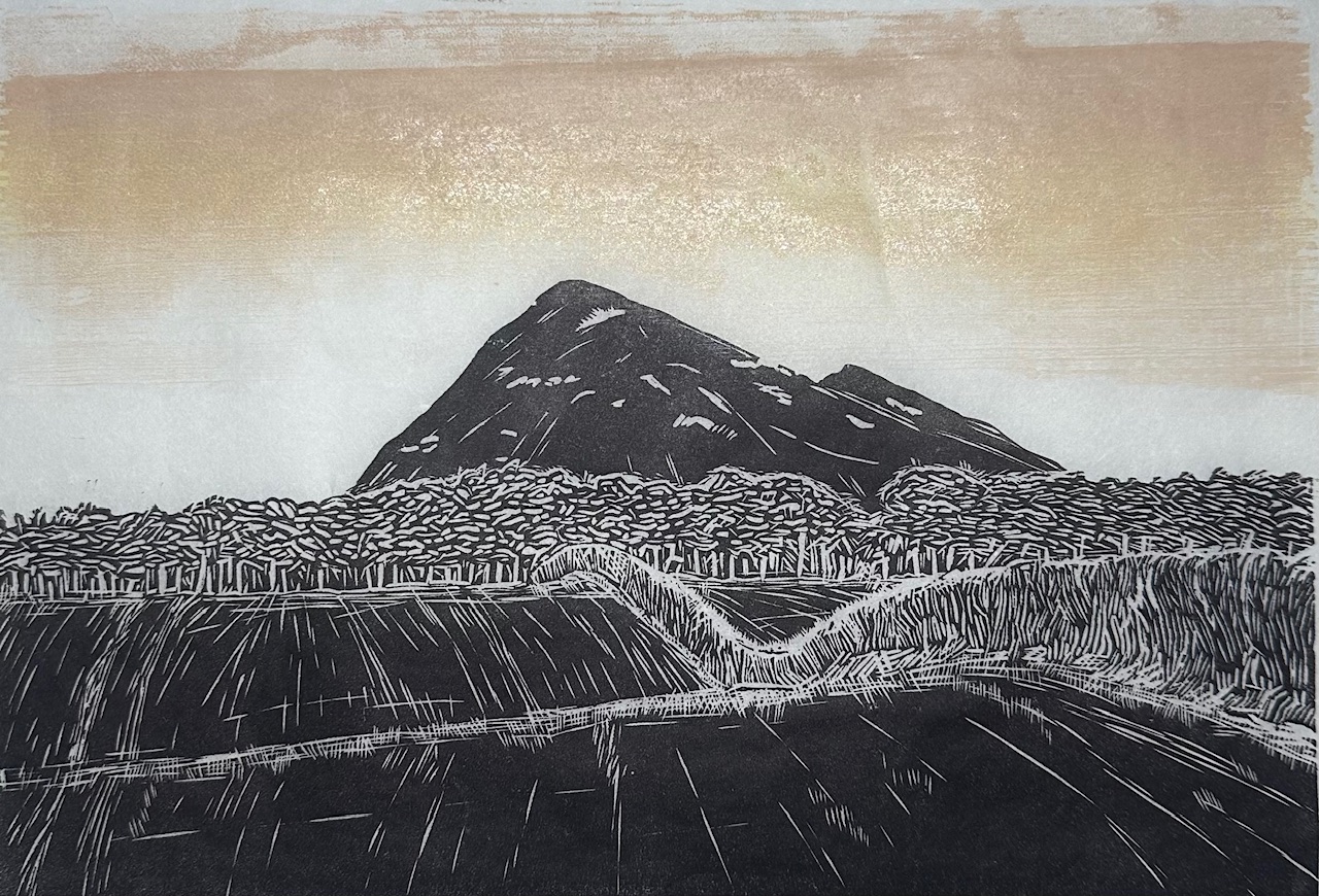 The Kilton Shale Heap. – John Richardson Lino Prints